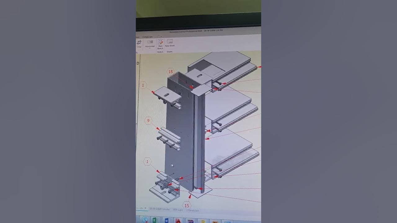 مقدمة نظام كرتن وول-Introduction Stick curtain wall System - YouTube