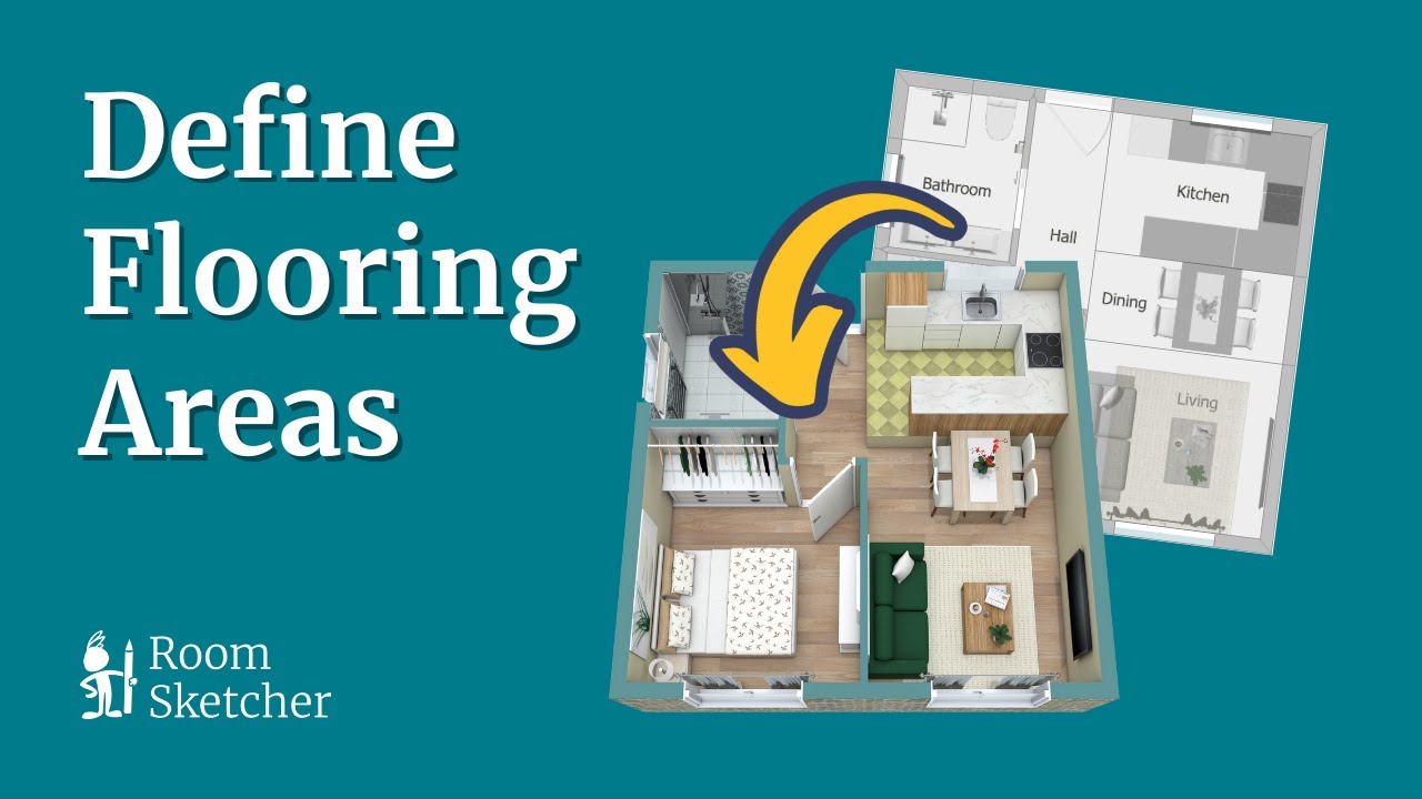 Define Flooring Areas in a Room with Divider Lines - YouTube