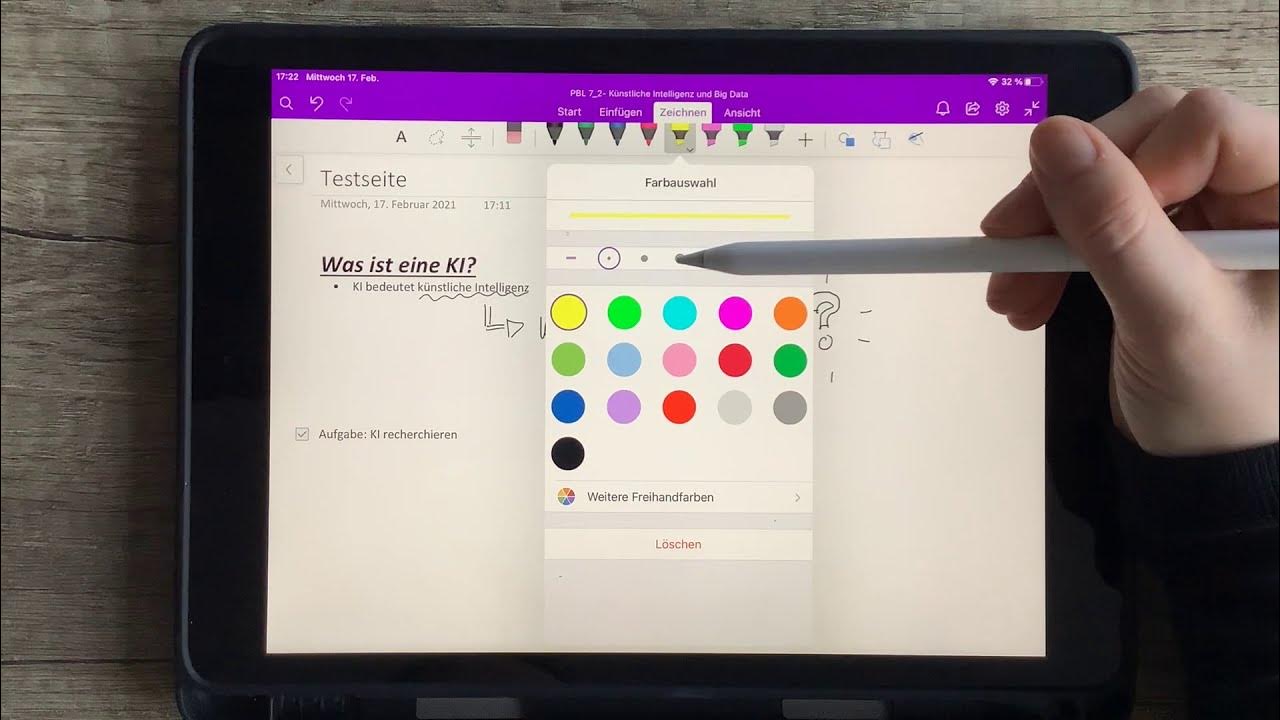 Erste Schritte mit OneNote auf dem iPad - YouTube