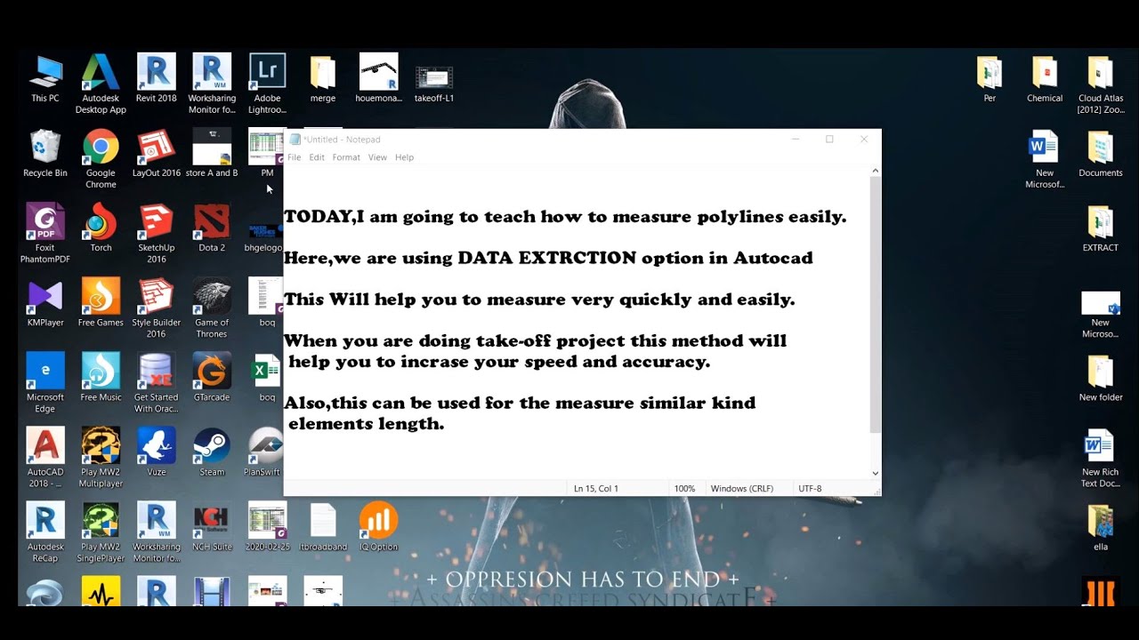 Take off Using DATA EXTRACTION Option in Auto Cad - YouTube