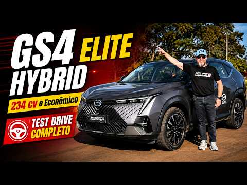 GAC GS4 ELITE HYBRID - Test Drive Completo! 234 cv, Consumo, Desempenho na Cidade e Rodovia!