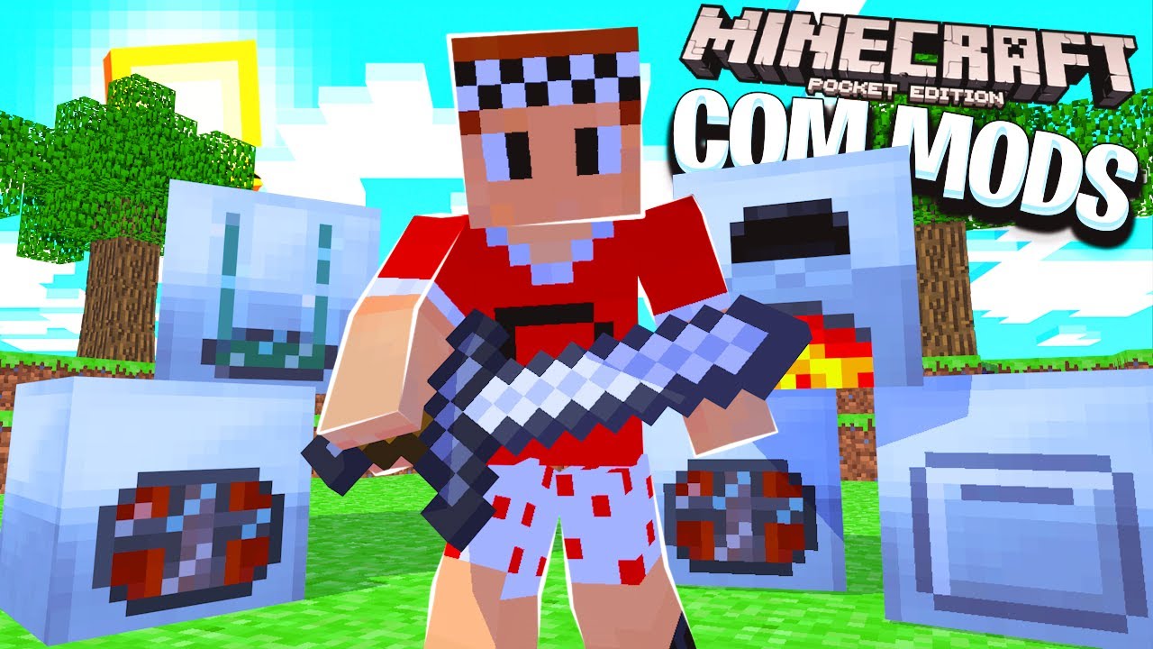 MINECRAFT PE COM MODS ?!? - Minecraft ‹ Pedrin › - YouTube