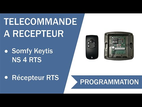 Programmer une télécommande Somfy Keytis NS 4 RTS à son récepteur ...