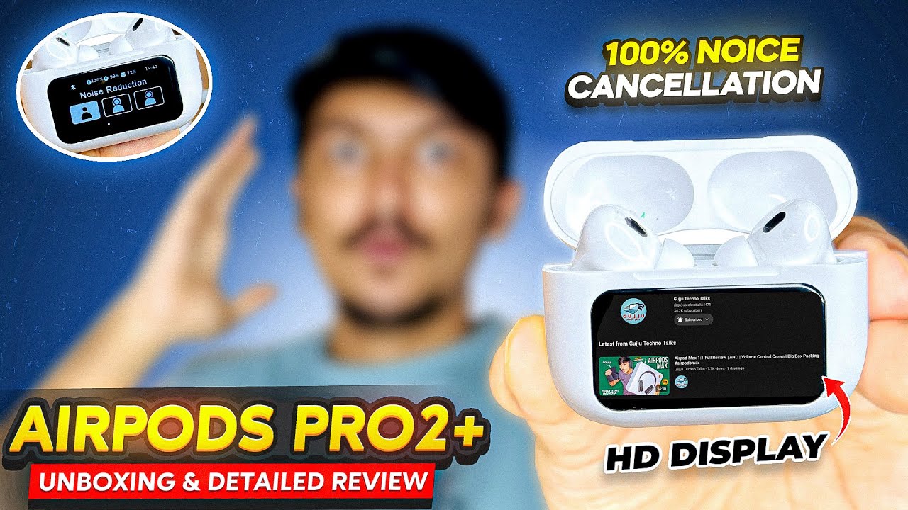 Airpod Pro 2+ Review | Airpod With Display | ANC + ENC | Hd Display ...