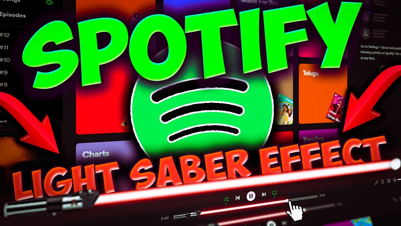 How to Make your Spotify Better | Light Saber Effect on Spotify! - YouTube