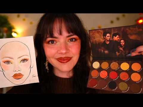 ASMR Giving You a Fall Makeup Look 🍁🍂 (Twilight, layered sounds, pampering)