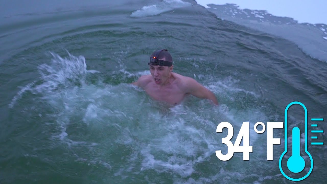 14 SECONDS IN 4° FREEZING COLD WATER - YouTube