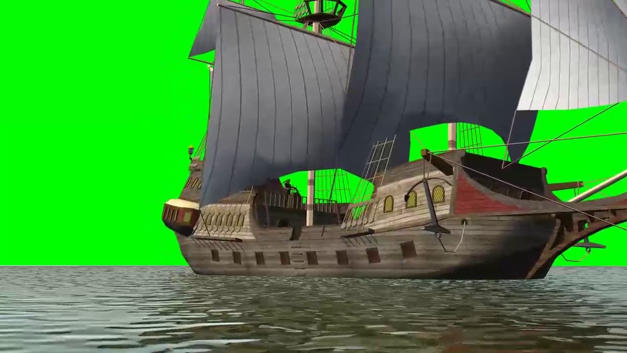 historic sailing ship Free Green Screen - YouTube