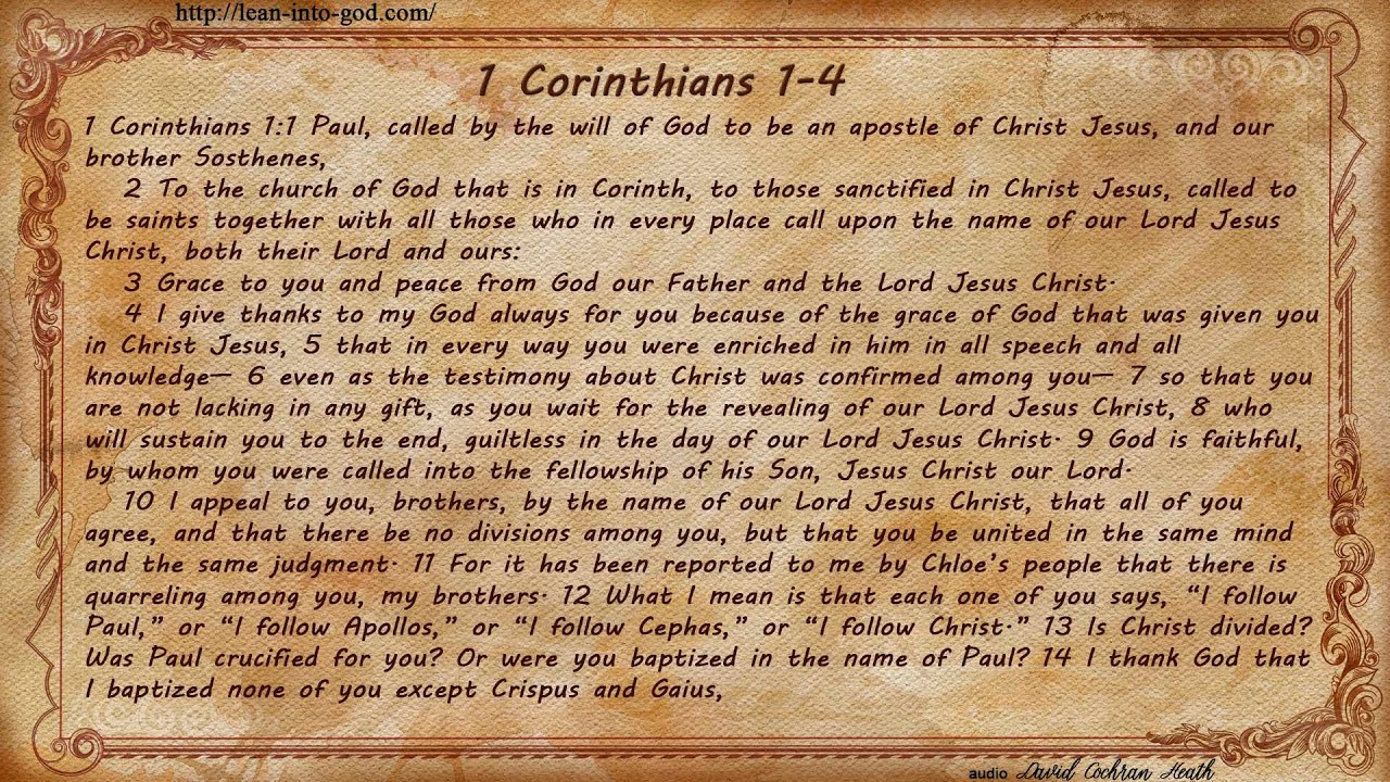 1 Corinthians 1-4 - YouTube