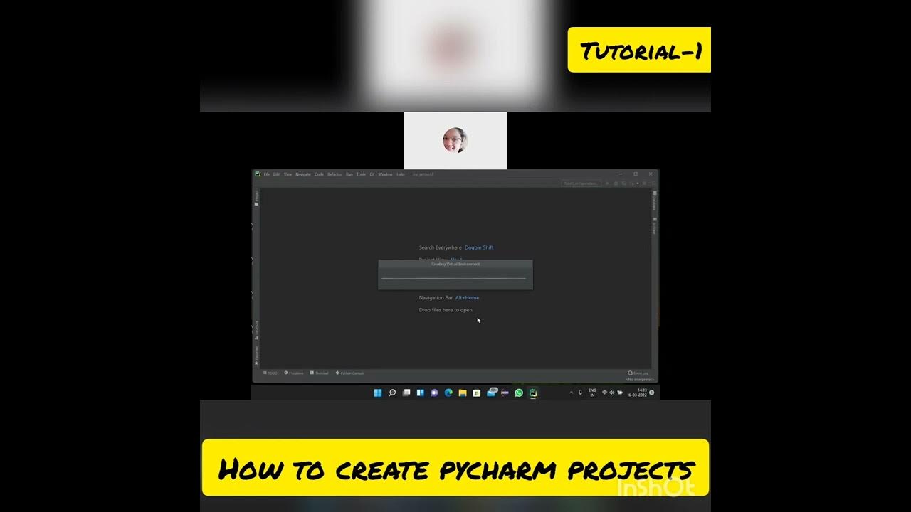 How to create python projects in pycharm and how to run it #tutorial-1 ...
