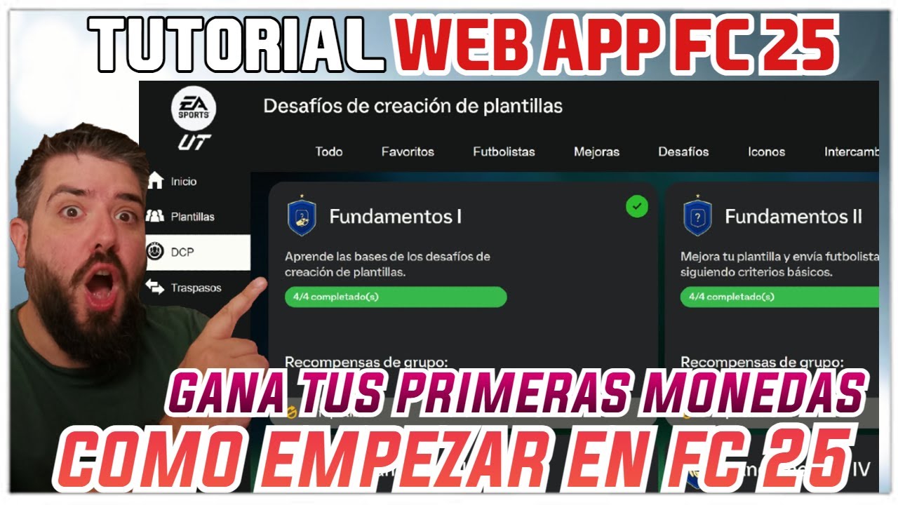 COMO EMPEZAR EN LA WEBAPP DE EA FC 25 | TUTORIAL PRIMEROS PASOS Y GANAR ...