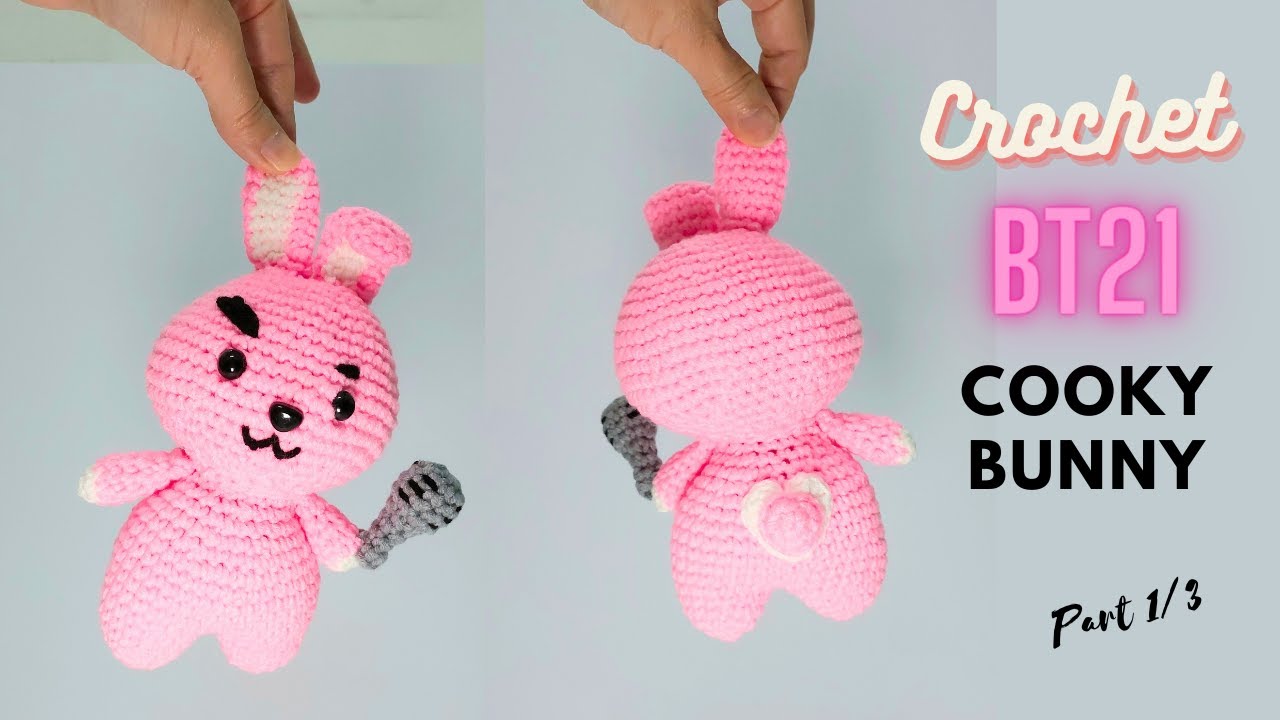 Auntie Nat's Crochet - BTS - BT21 - My Version Of Cooky Bunny (Ear, Arm ...