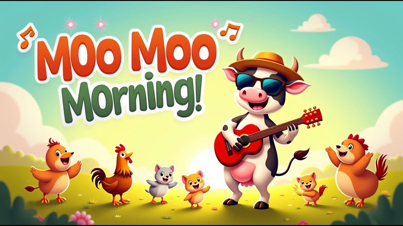 🐄 Moo Moo Morning🌞 | Fun Farm Song for Kids | Cow Dance & Sing-Along ...