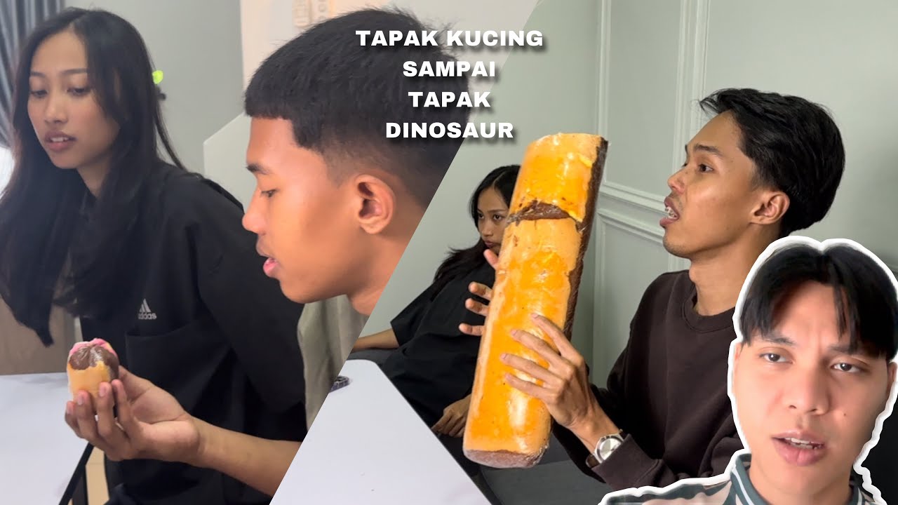 FAIQ FREESTYLE PAKSA MAKAN KEK TAPAK KUDA PALING KECIK SAMPAI BESAR ...