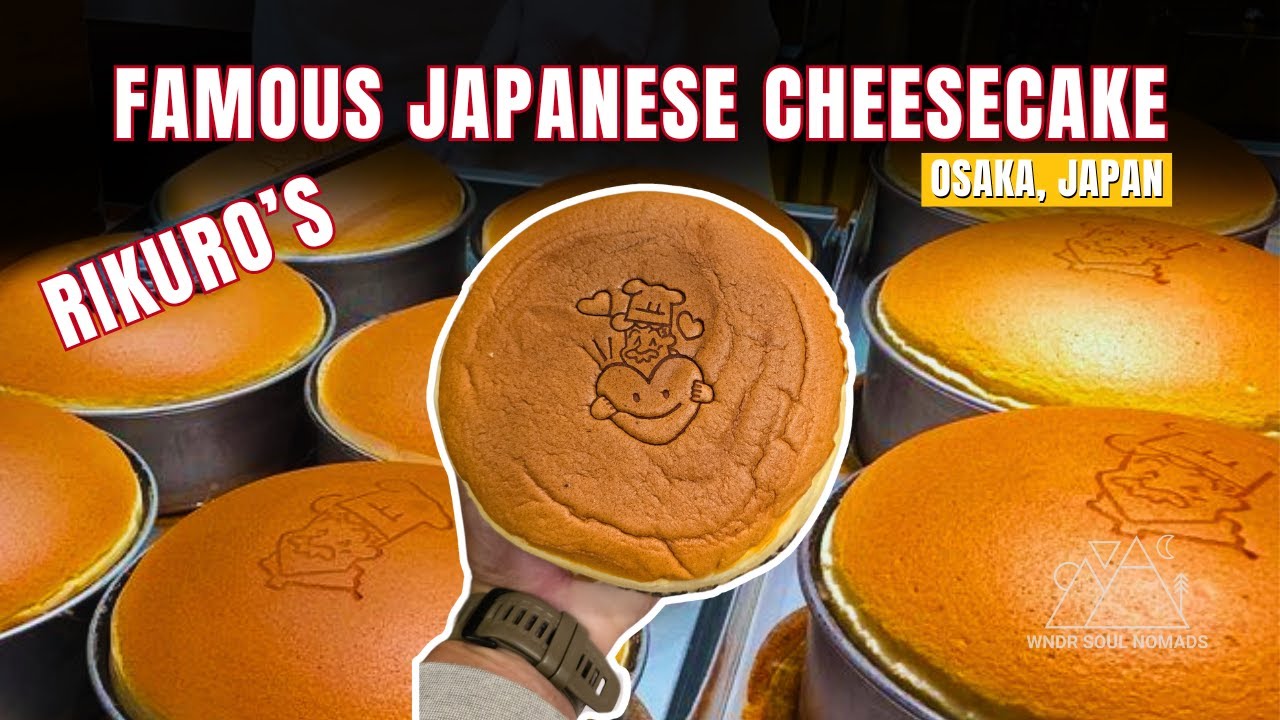 FAMOUS Rikuro’s Jiggly Fluffy Japanese Cheesecakes in Osaka, Japan ...
