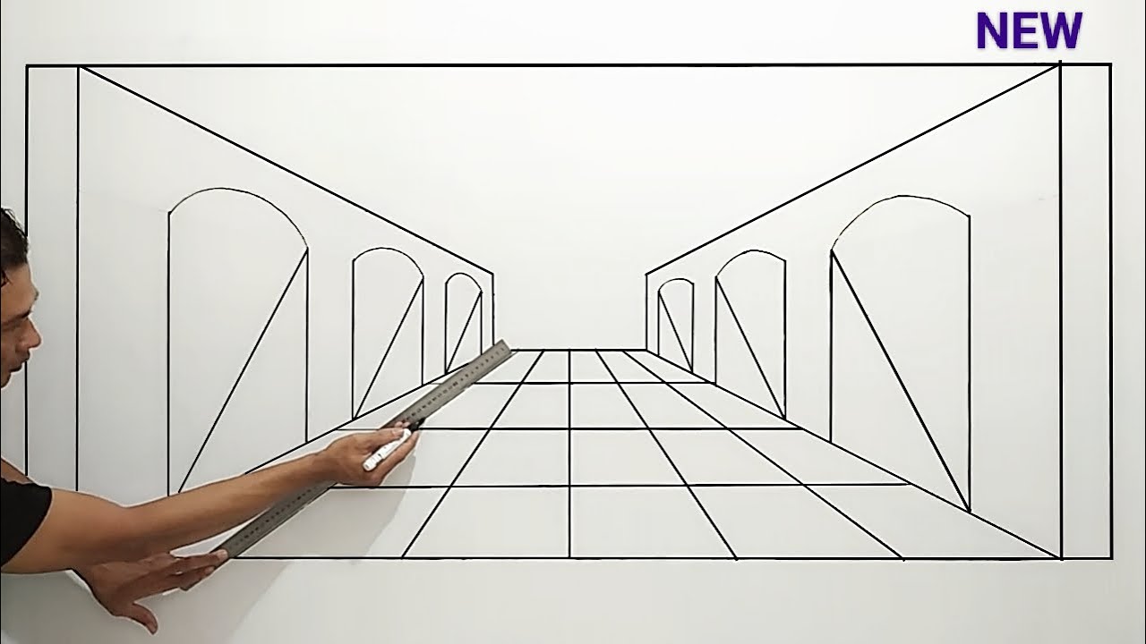 WALL PAINT 3D OPTICAL ILLUSION ART | MURAL DINDING 3D | GREAT FOR ...