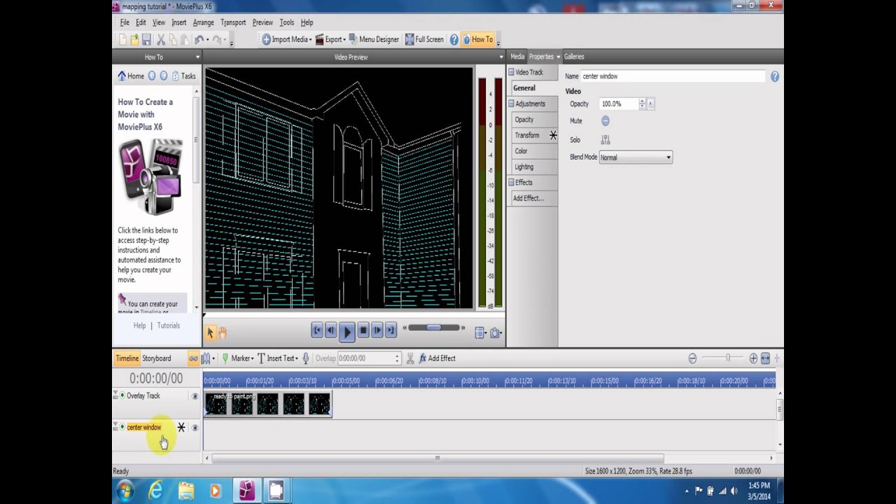 Projection Mapping:transform tool - YouTube