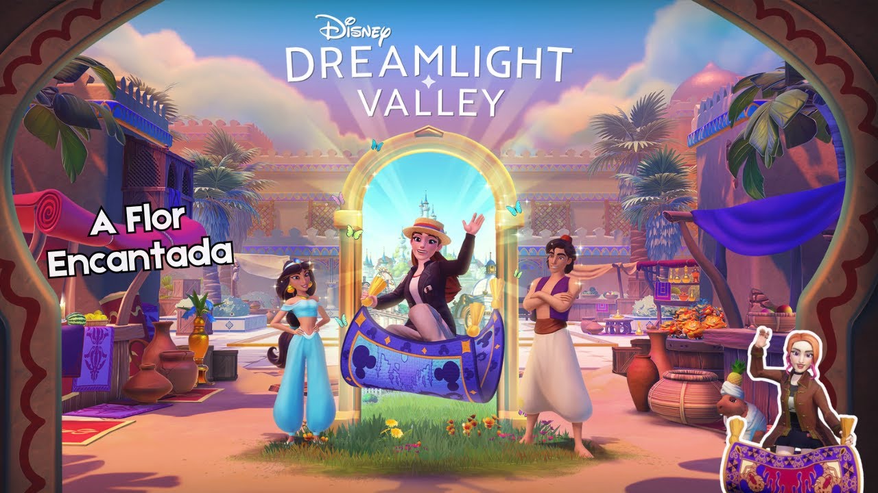 DISNEY DREAMLIGHT VALLEY - A FLOR ENCANTADA - MISSÃO JASMINE LVL 2 ...