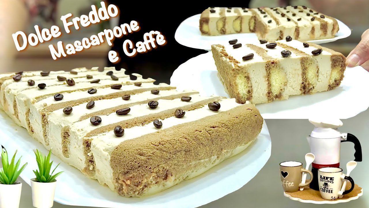 DOLCE FREDDO CAFFÈ E MASCARPONE ☕️ Tutto a freddo anche la Crema! Facile e veloce ☕️ - YouTube