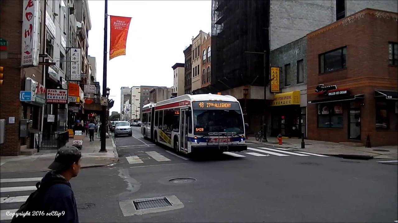 Exclusive: SEPTA 2016 Nova LFS Artic HEV #7301 on Route 48 - YouTube