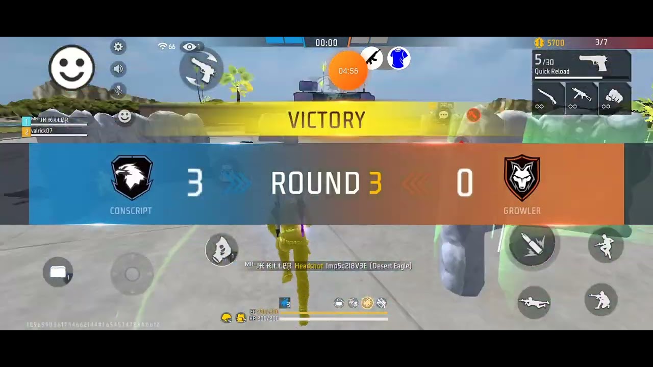 1vs2 gameplay only onetap - YouTube