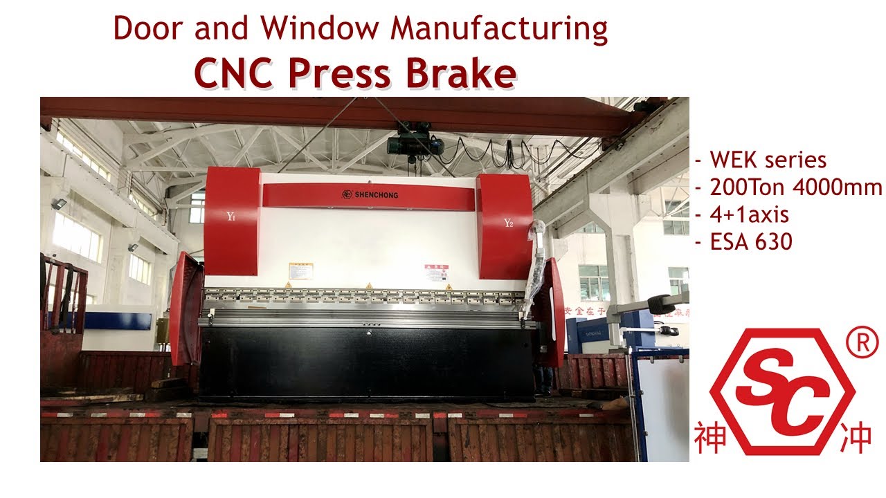 Door and window manufacturing CNC Press Brake - YouTube