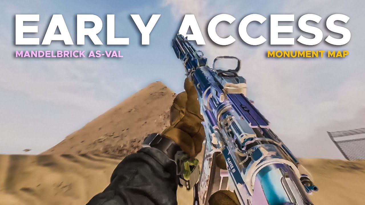 Early Access New Warfare Map "Monument" & New AS-VAL Mandelbrick Skin ...
