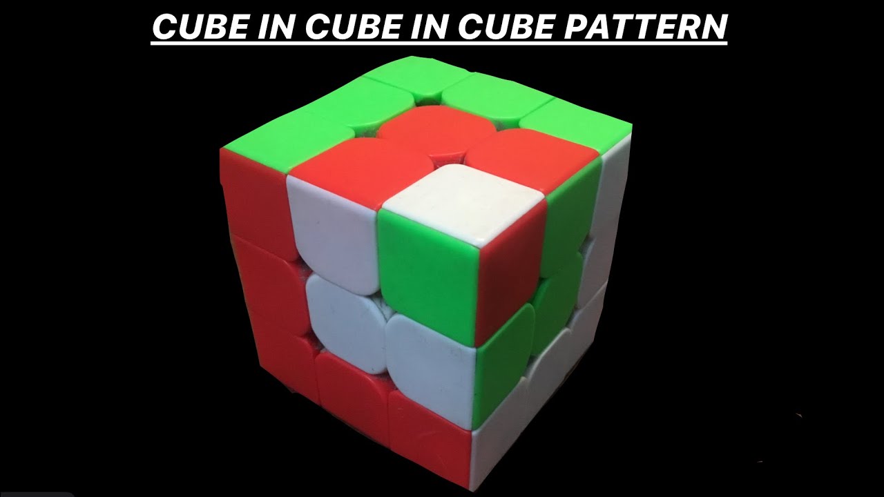 How To Make Cube In Cube In Cube Pattern In Simple Trick In Hindi - YouTube