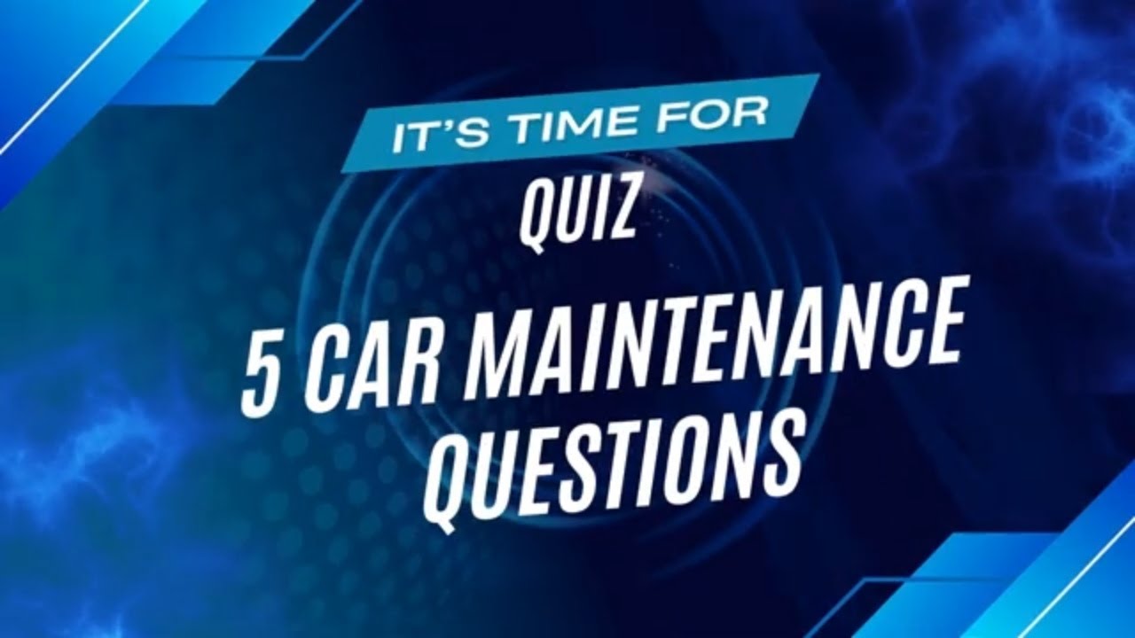 5 Car Maintenance Questions That Stump Most Drivers - YouTube