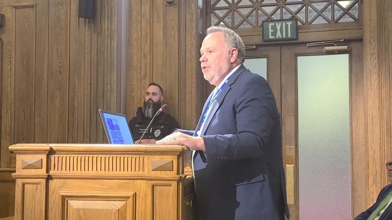 Guilford County Manager Michael Halford on school funding - YouTube