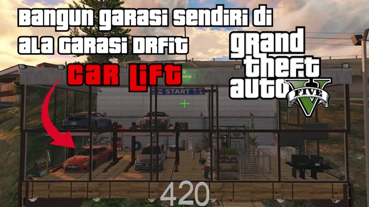 Bangun Garasi Drift di GTA V pakai Map Editor - YouTube