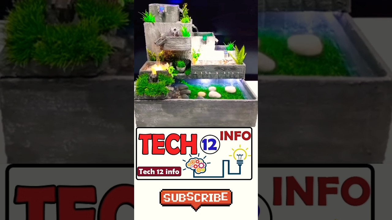 Biggest tabletop fountain | Amazing multi level waterfall by home - YouTube