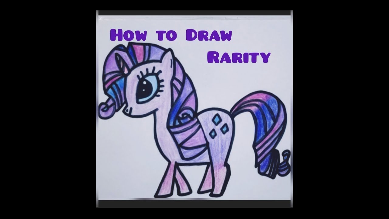 How to Draw a Rarity for Kids - YouTube
