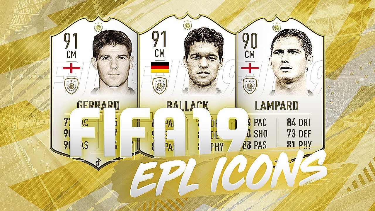 NEW PREMIER LEAGUE ICON SQUAD FIFA 19 - YouTube