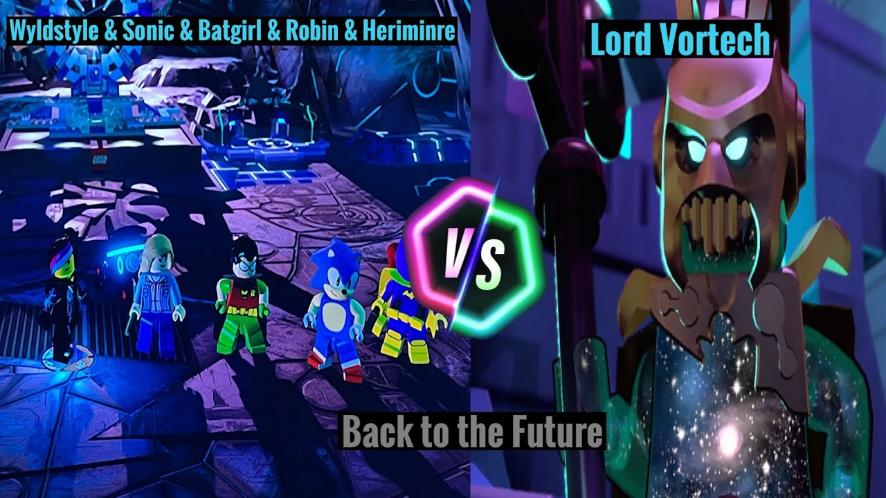 Lego Dimensions - Wildstyle & Robin & Sonic & Batgirl & Herminere Vs Lord Vortech - BTHF - YouTube