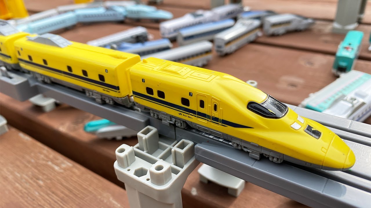 Plarail advance train test run | Class 923 Shinkansen Doctor Yellow ...