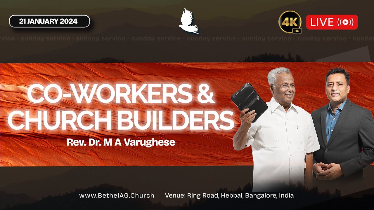 🔴 LIVE | Sunday Worship | Co-workers & Church Builders | Ps. M A ...