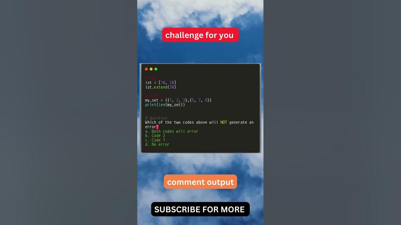 New Challenge For Python Developers Programming Coding Pythontricks Python Youtube 
