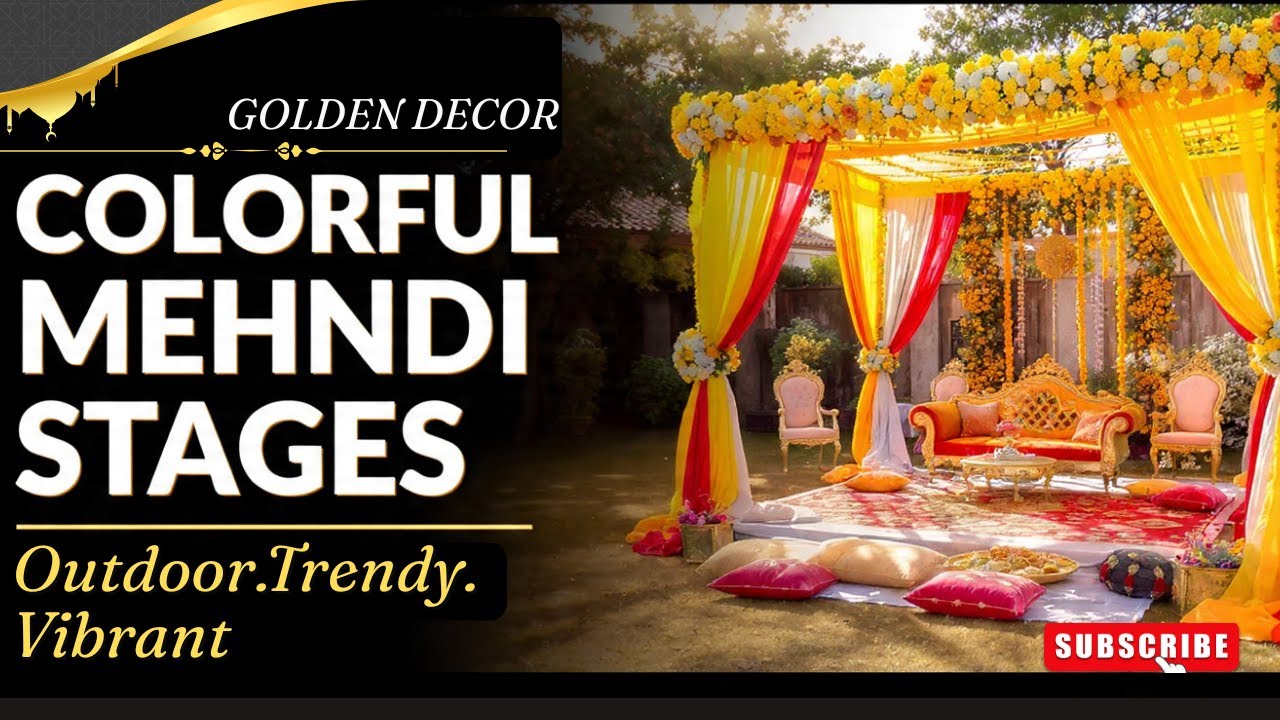Outdoor Mehndi Stage? Trendy Ideas बना देंगे आपका Function यादगार ...