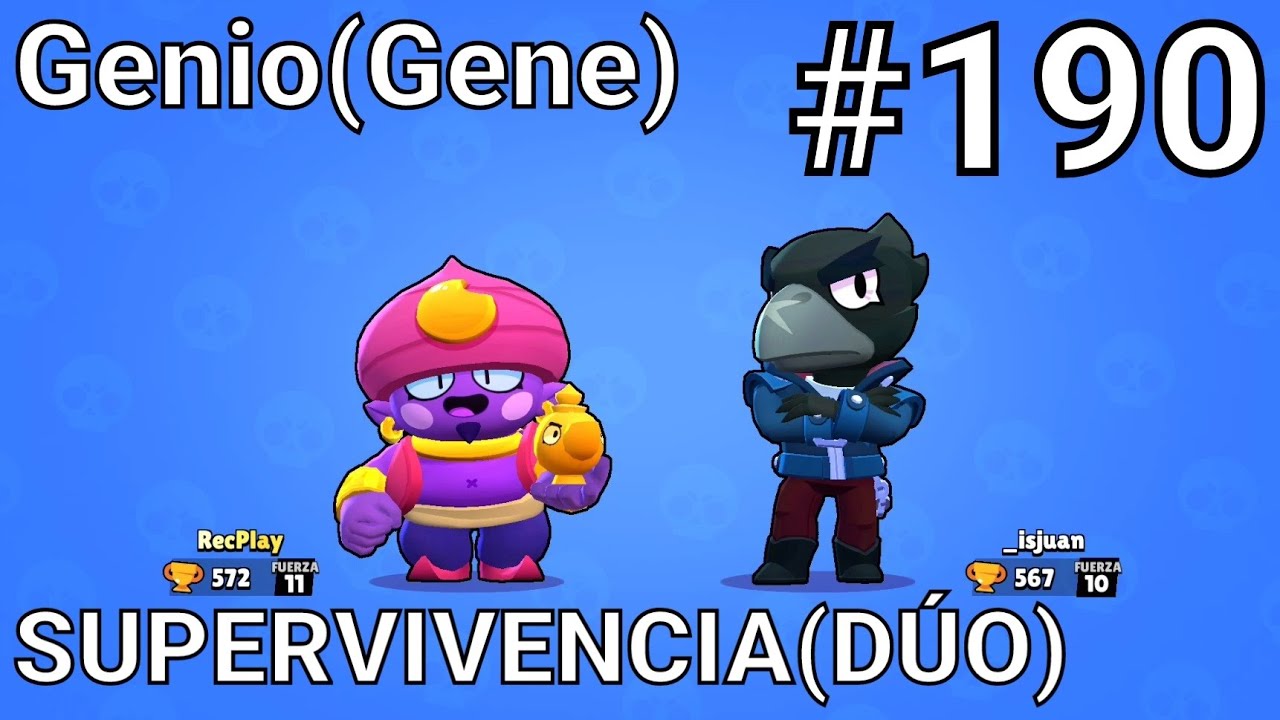 Brawl Stars #190 - SUPERVIVENCIA(DÚO) - Genio(Gene) - YouTube