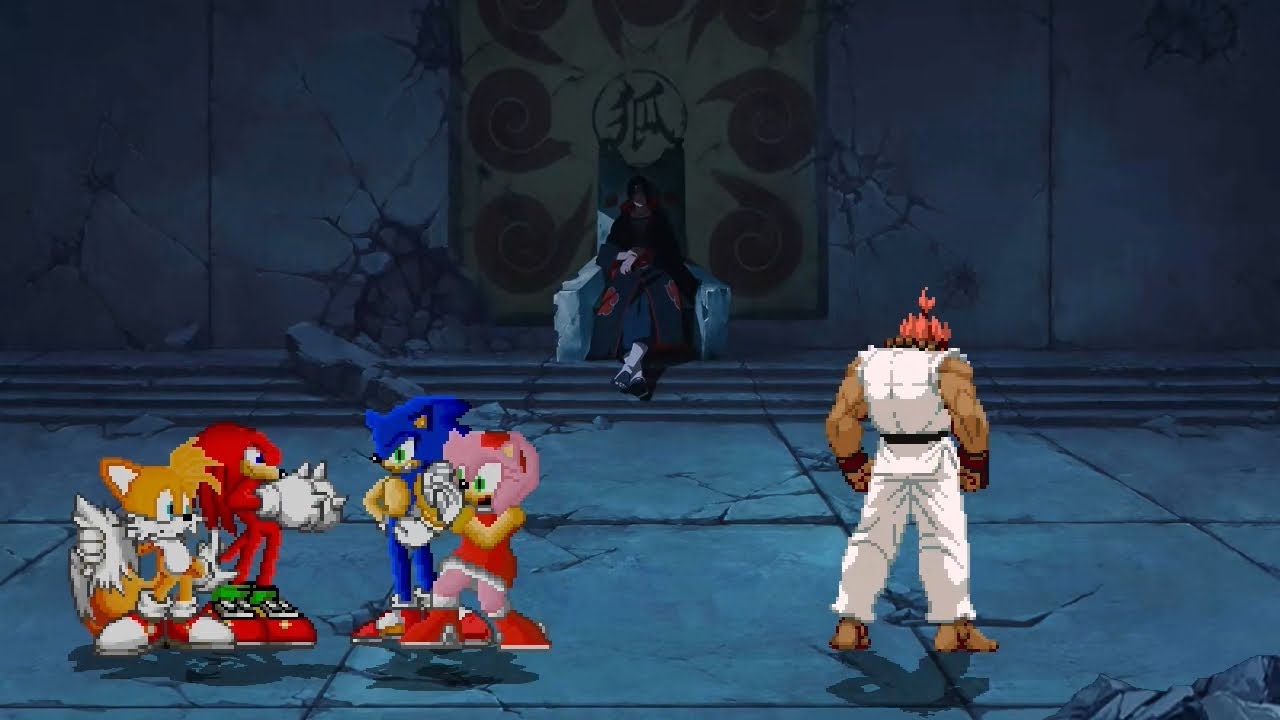 NEO SONIC vs HAGESHII AKUMA [Cartoon Mugen Fight #94] - YouTube