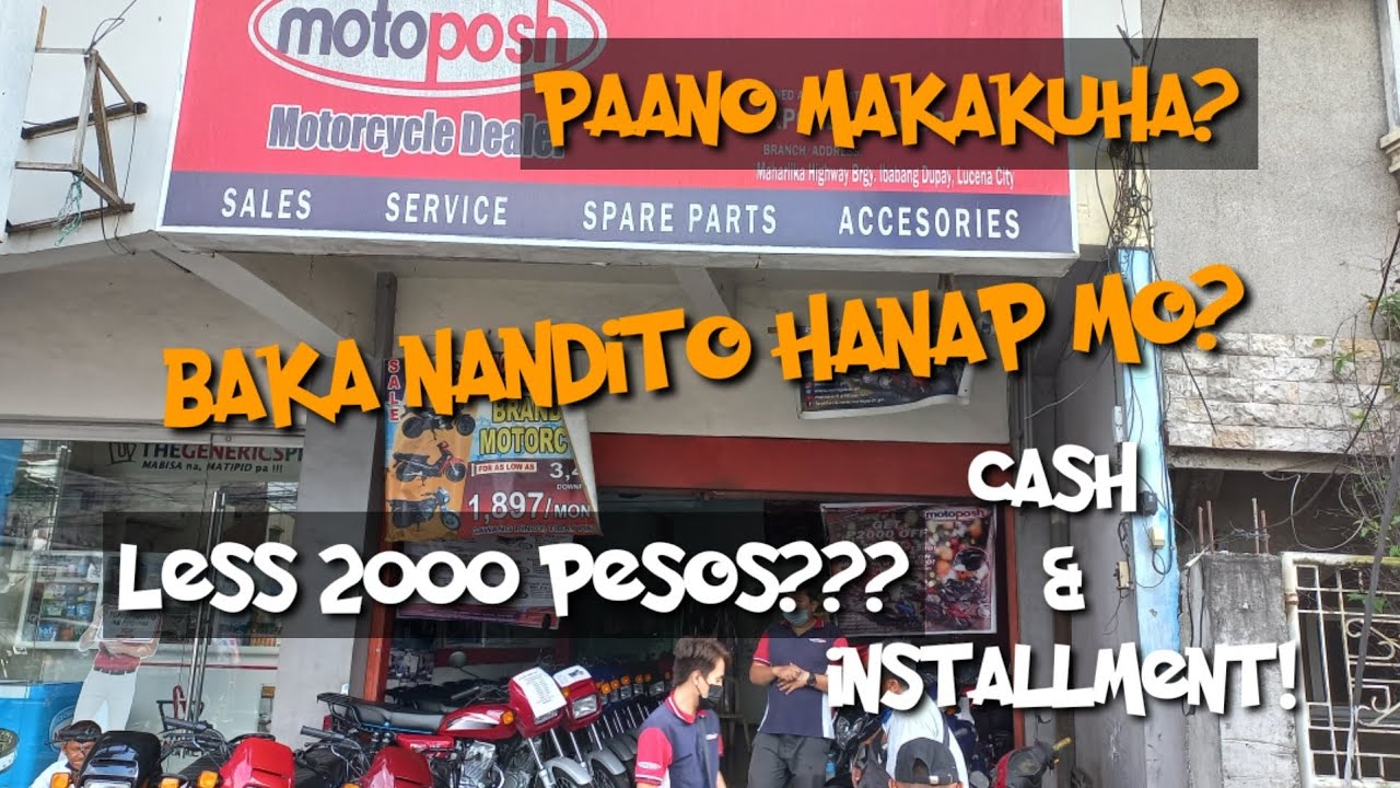MOTOPOSH MOTORCYCLE DEALER MAGKANO DITO PRICELIST 2022! - YouTube