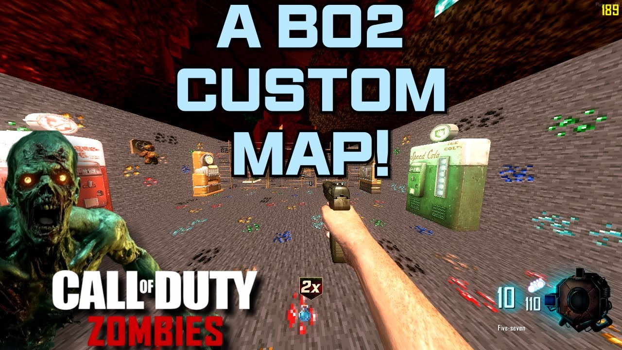BLACK OPS 2 MINECRAFT CUSTOM ZOMBIES MAP SHOWCASE - YouTube