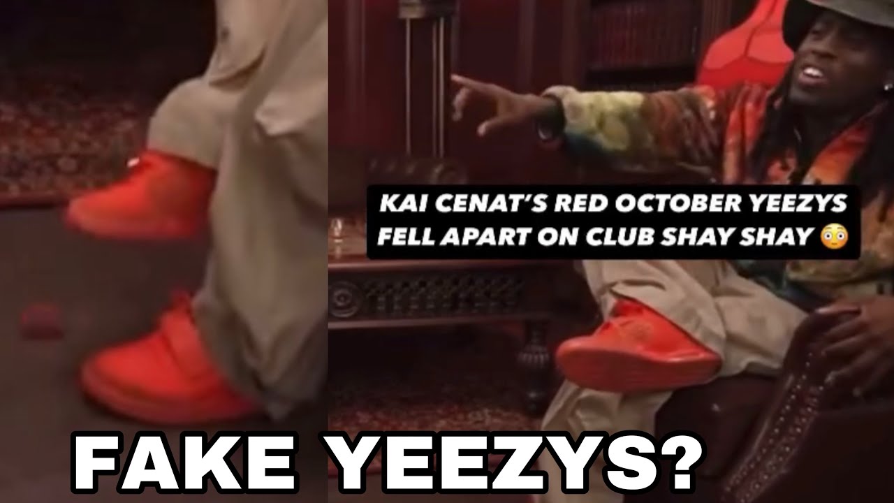 Kai Cenat Nike Yeezy Red October Falls apart on Shay Shay - YouTube