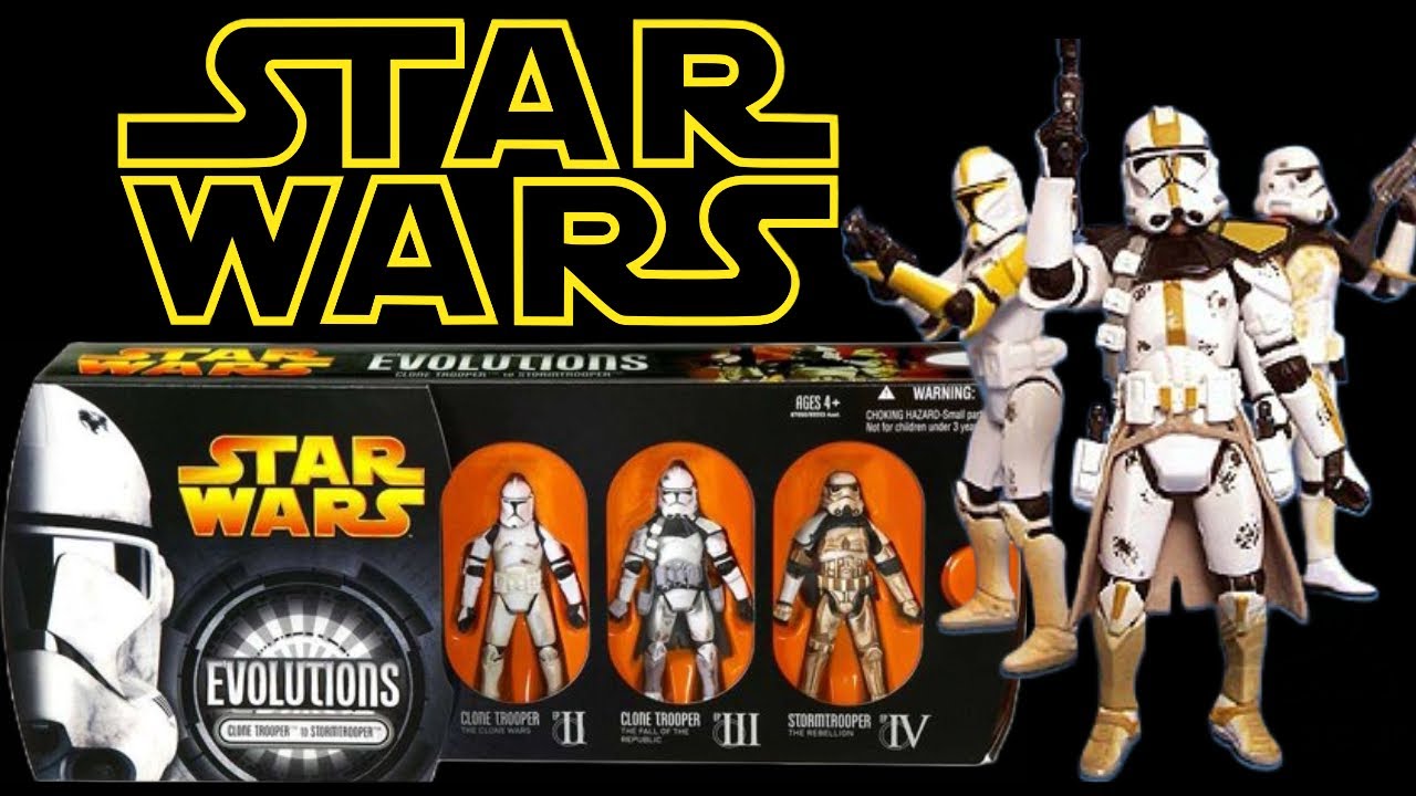 Star Wars Evolutions Clone Trooper to Stormtrooper Unboxing & Review ...
