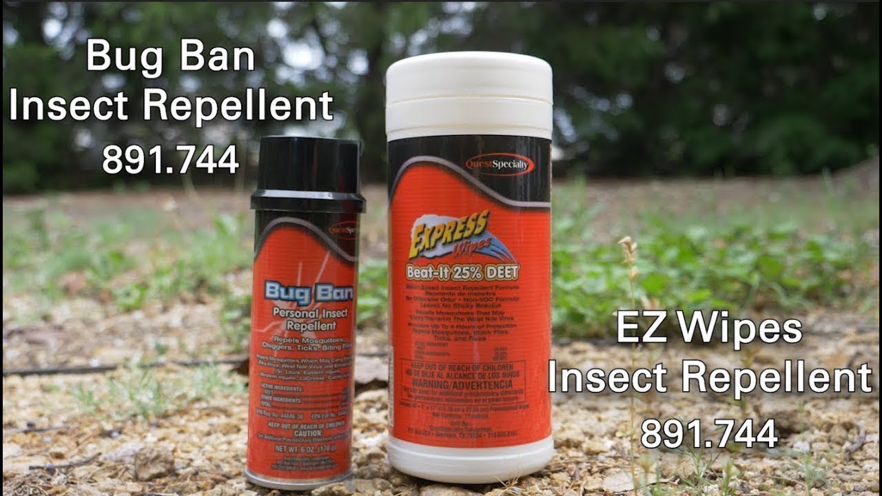 Bug Ban & EZ Wipes Insect Repellent - YouTube
