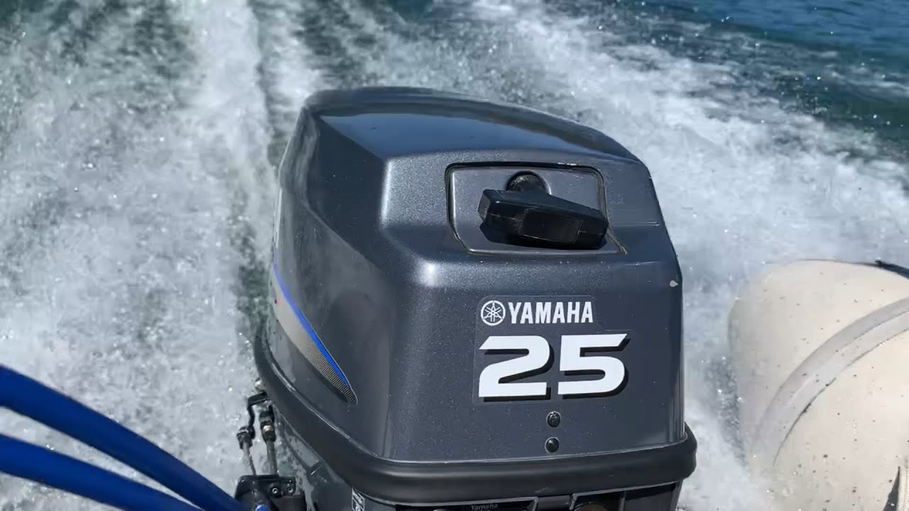 Yamaha 25HP 2stroke LS boat test and tune - YouTube