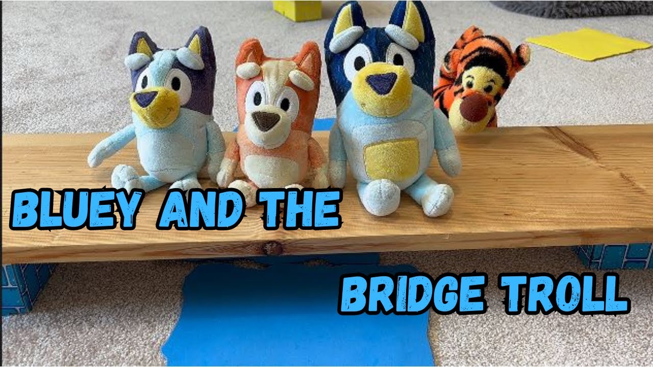 Bluey and the Bridge Troll. A learning video for kids. - YouTube