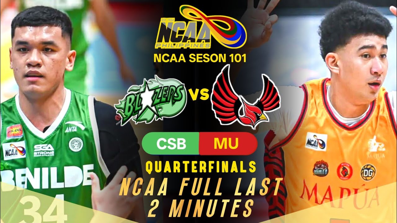 NCAA LAST 2 MINUTES QUARTERFINALS DO OR DIE: BENILDE VS MAPUA ...