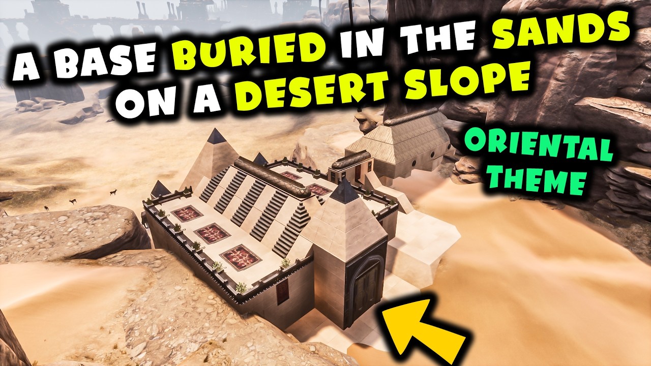 A Base BURIED in the Sands on a DESERT Slope | Conan Exiles - YouTube